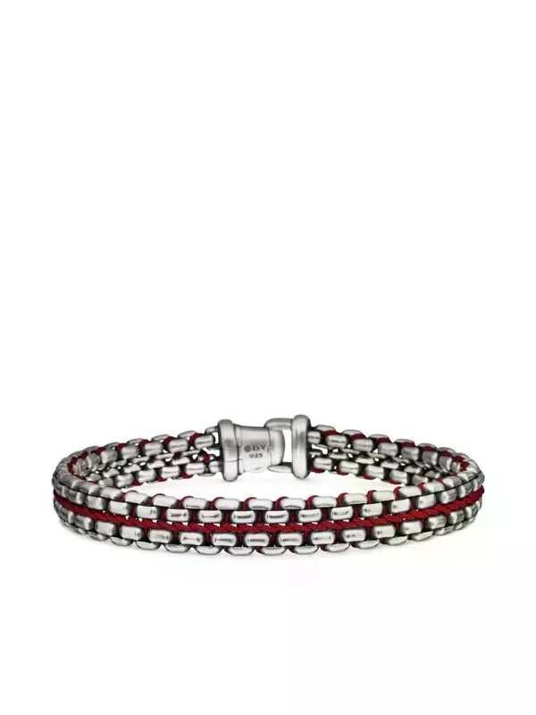 David Yurman Sterling Woven Box Chain Bracelet