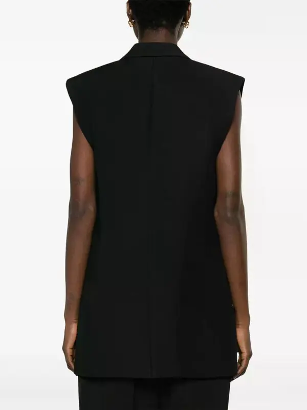 Fabiana Filippi Double-breasted Tailored Vest - Black