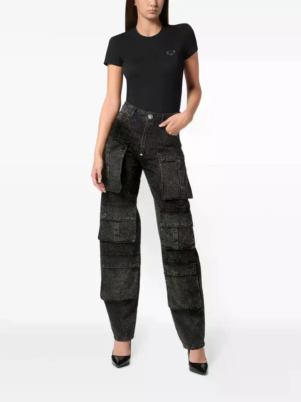 Philipp Plein Embellished Cargo Jeans