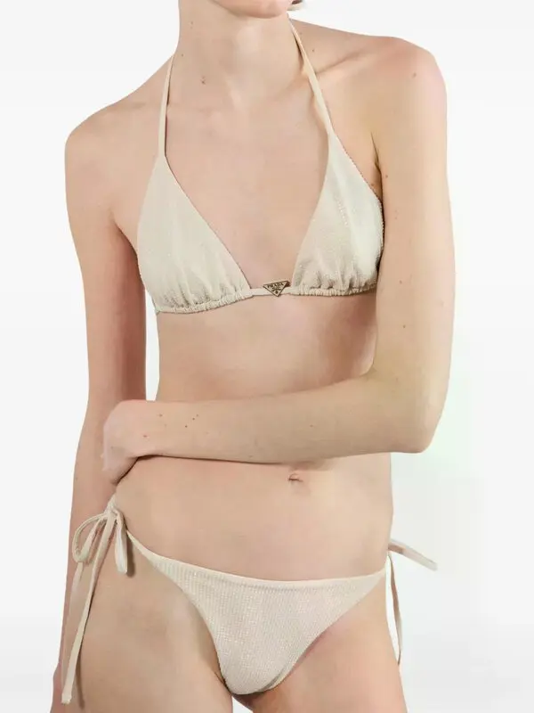 Prada Rhinestone-embellished Bikini Bottoms - Neutrals