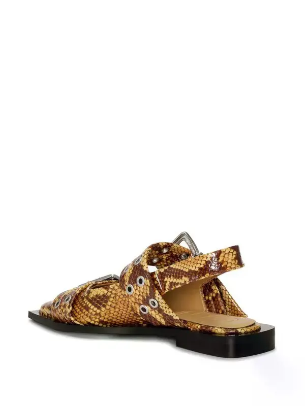 GANNI Ballet Flats - Brown