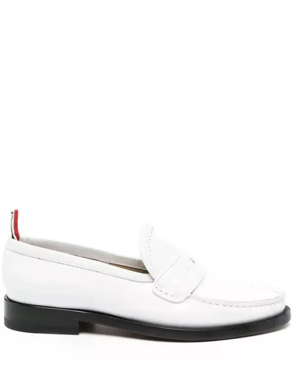 Thom Browne Varsity Leather Penny Loafers