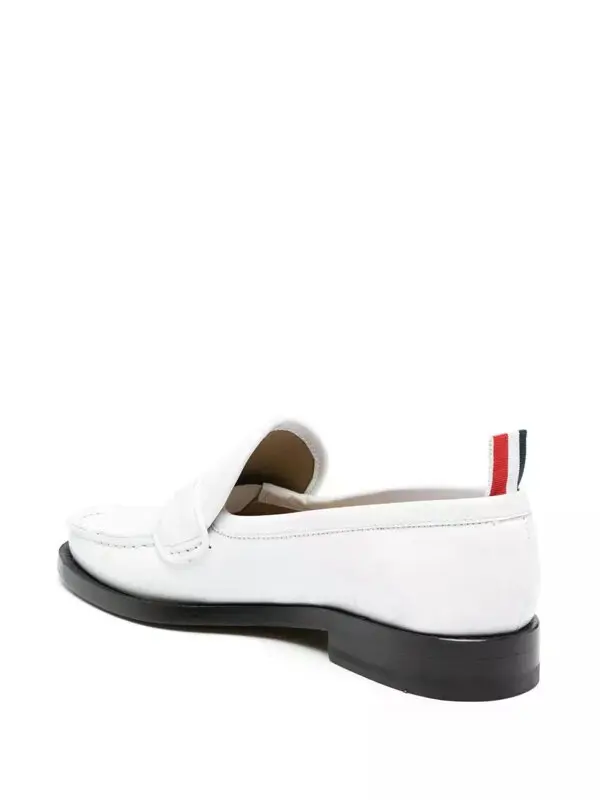 Thom Browne Varsity Leather Penny Loafers