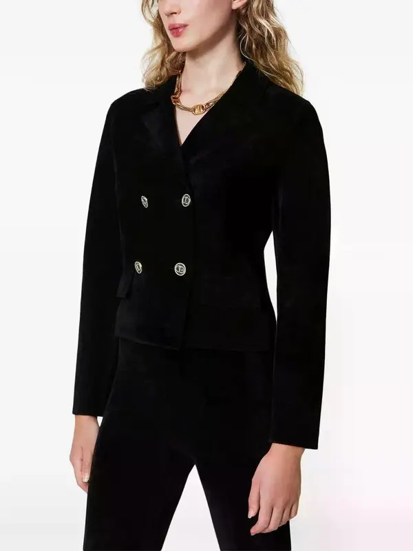 TWINSET Knitted Double-breasted Blazer