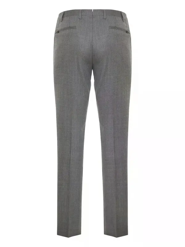 Corneliani Pressed-crease Wool Trousers