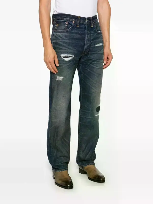 Ralph Lauren Ripped Slim-cut Jeans