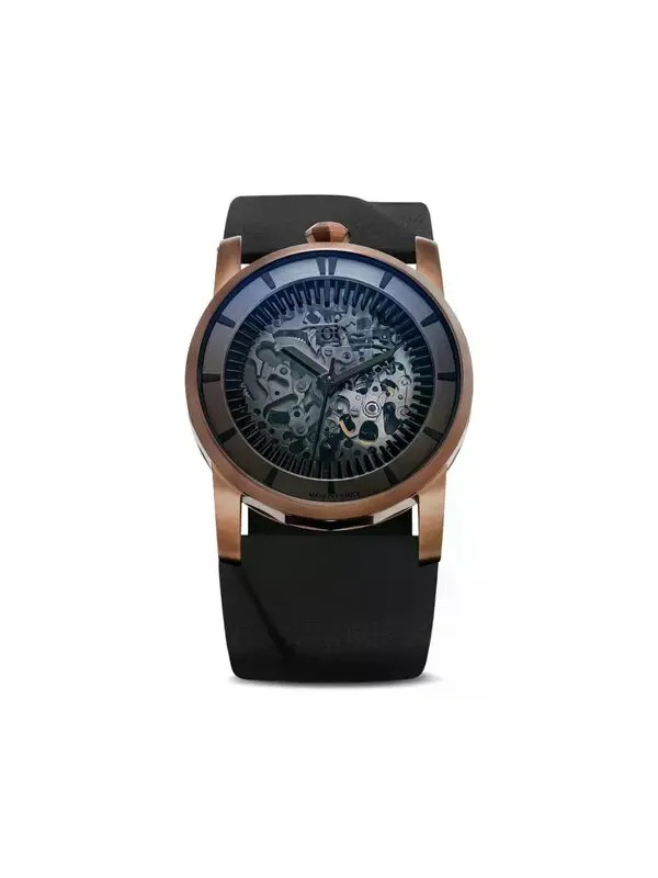 FOB PARIS Automatic Watch With Black Stainless Steel Bracelet - Brown