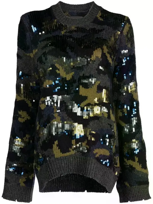 Zadig&Voltaire Sequin-embellished Merino Wool Jumper