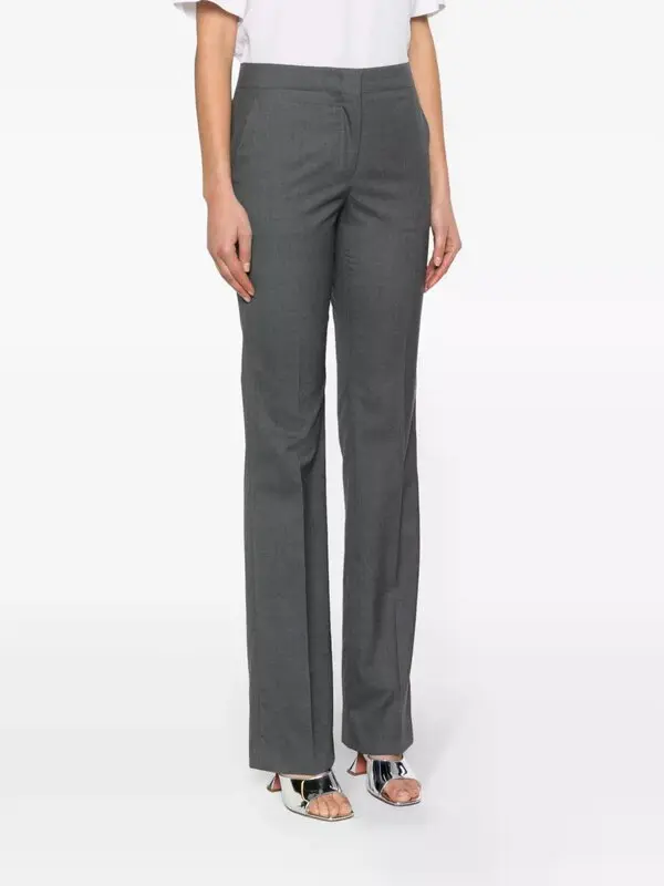 Moschino Straight Virgin Wool Tailored Trousers