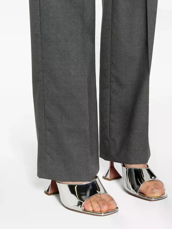 Moschino Straight Virgin Wool Tailored Trousers