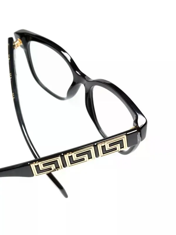 Versace Greca-detailing Round-frame Glasses