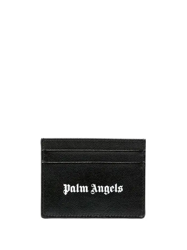 Palm Angels Logo-print Cardholder - Black