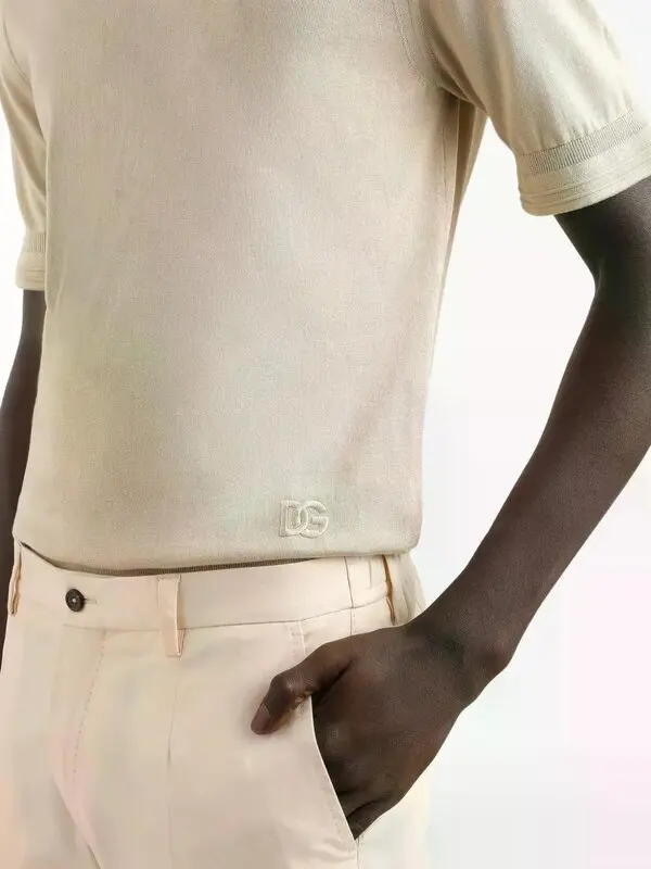 Dolce & Gabbana Silk T-shirt - Neutrals