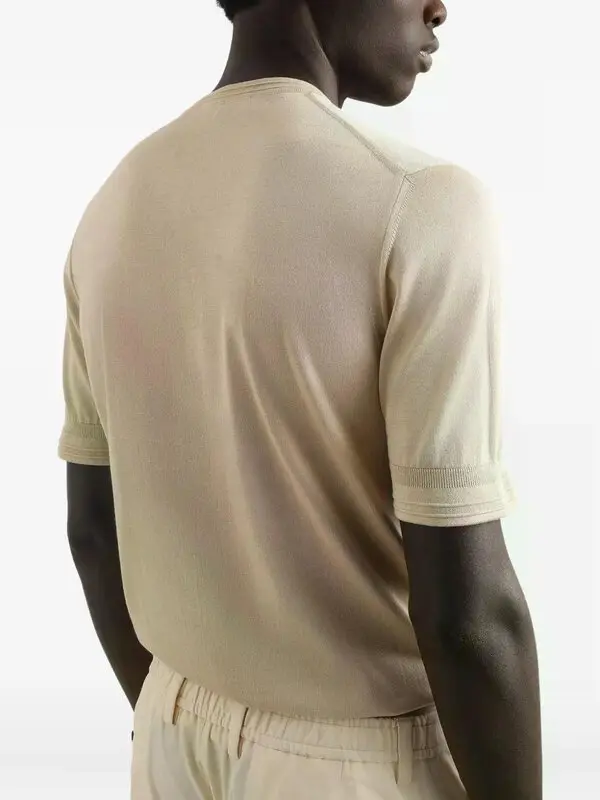 Dolce & Gabbana Silk T-shirt - Neutrals