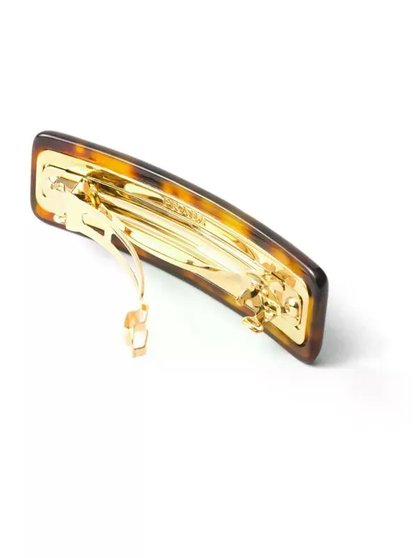 Prada Tortoiseshell-effect Hair Clip - Brown