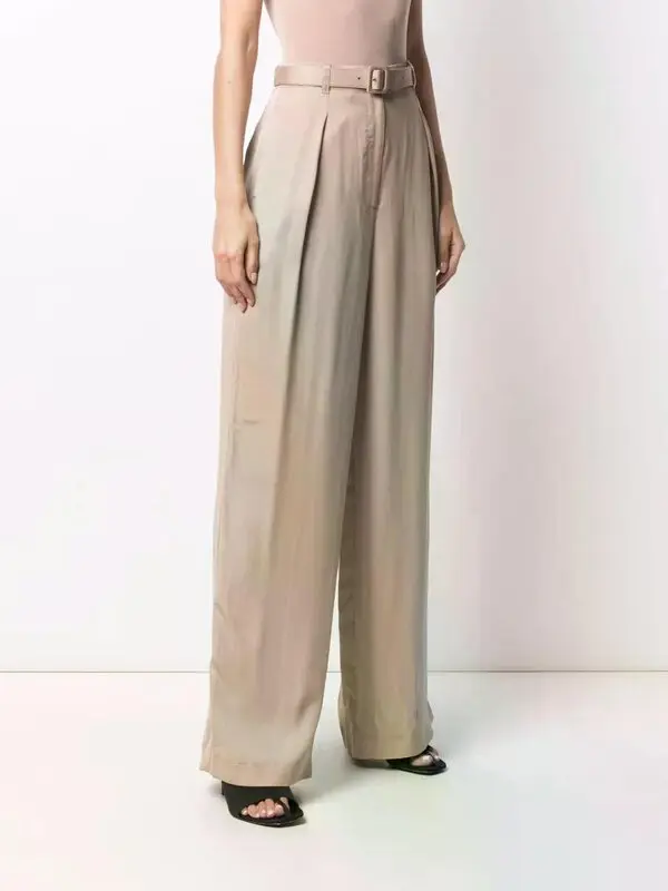 SELF-PORTRAIT Belted Wide-leg Trousers
