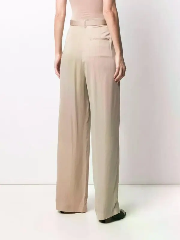 SELF-PORTRAIT Belted Wide-leg Trousers