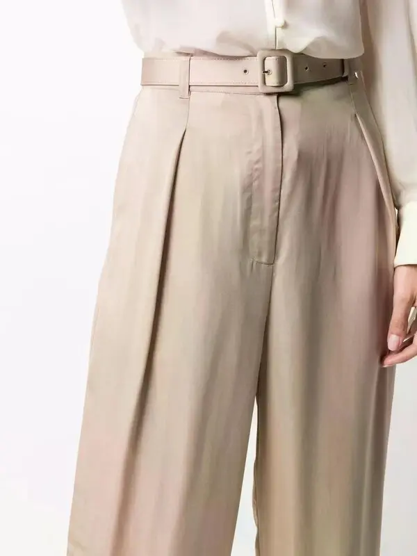 SELF-PORTRAIT Belted Wide-leg Trousers