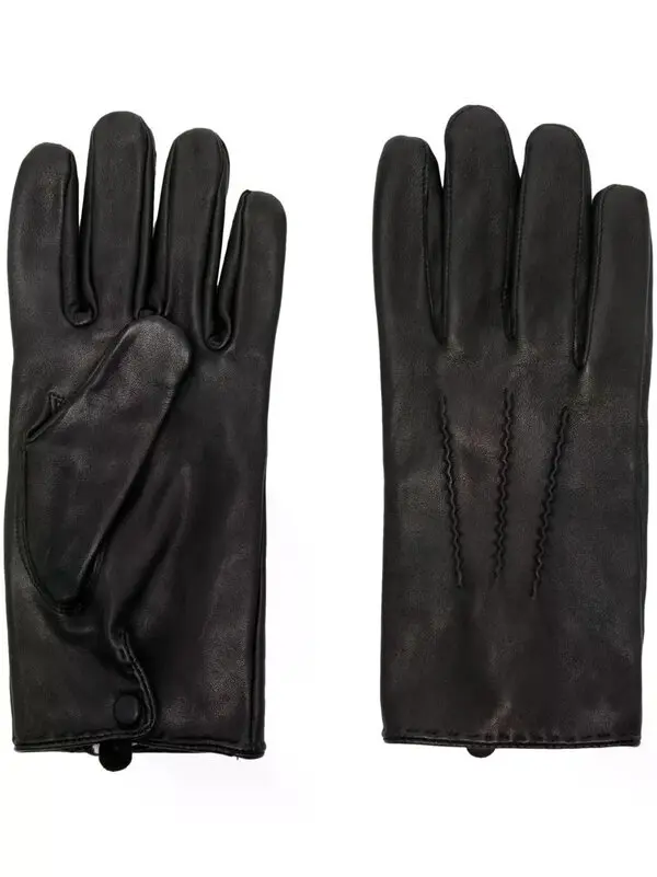 FURSAC Full-finger Lambskin Gloves - Black