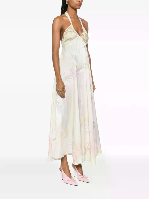 FORTE_FORTE Abstract-print Maxi Dress