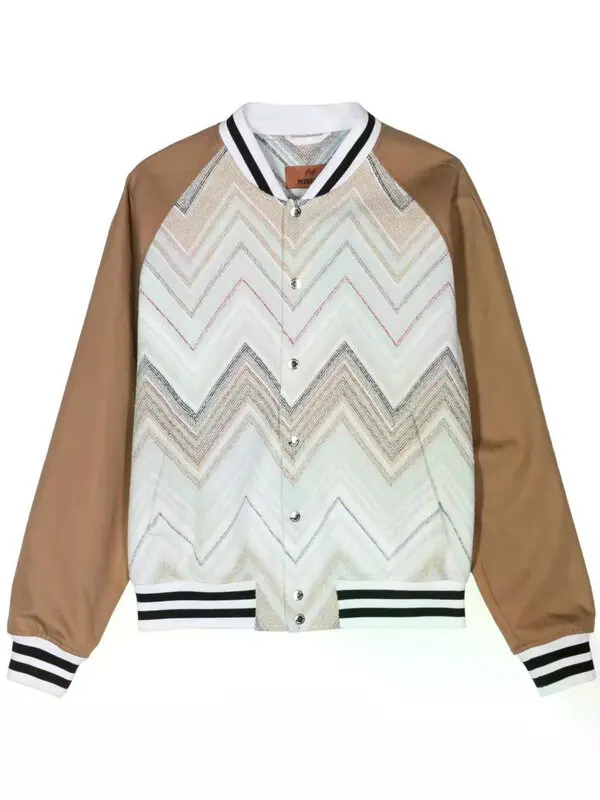 Missoni Chevron-jacquard Towelling Bomber Jacket