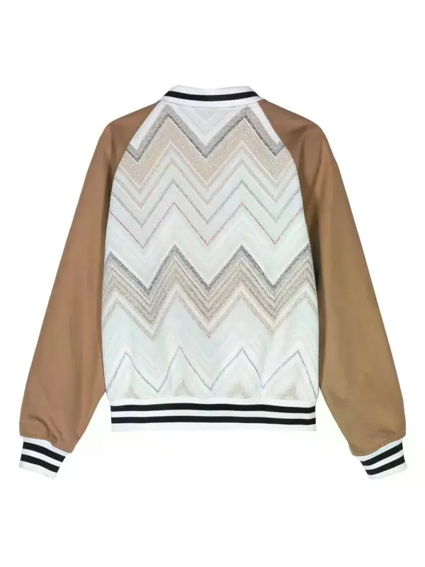 Missoni Chevron-jacquard Towelling Bomber Jacket