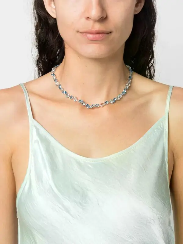 SWAROVSKI Gema Crystal-embellished Necklace - Blue