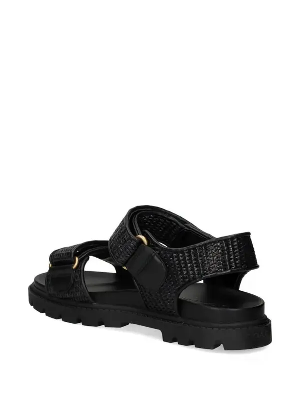 COACH Brynn Textured-strap Sandals