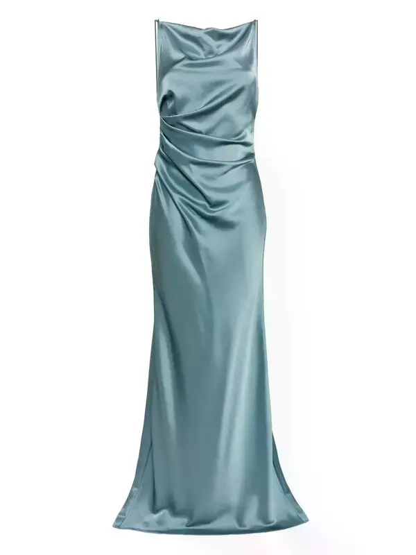 Amsale Spaghetti-strap Low-back Dress