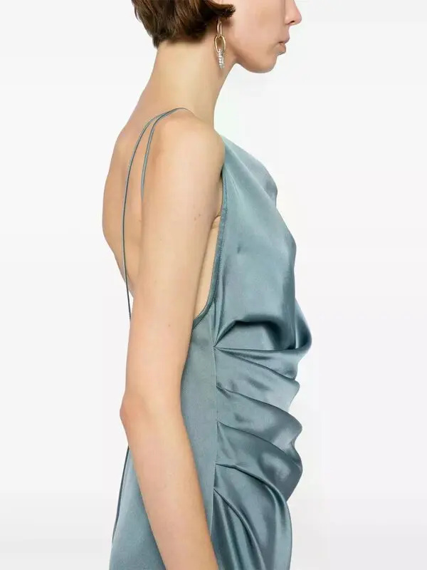 Amsale Spaghetti-strap Low-back Dress