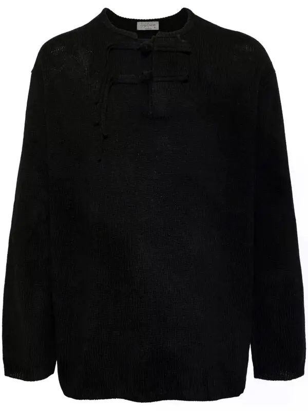 Yohji Yamamoto Button-up Wool Jumper