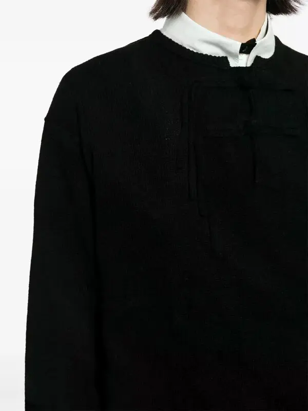 Yohji Yamamoto Button-up Wool Jumper