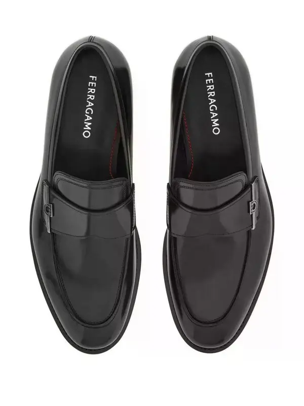 FERRAGAMO Gancini-plaque Loafers