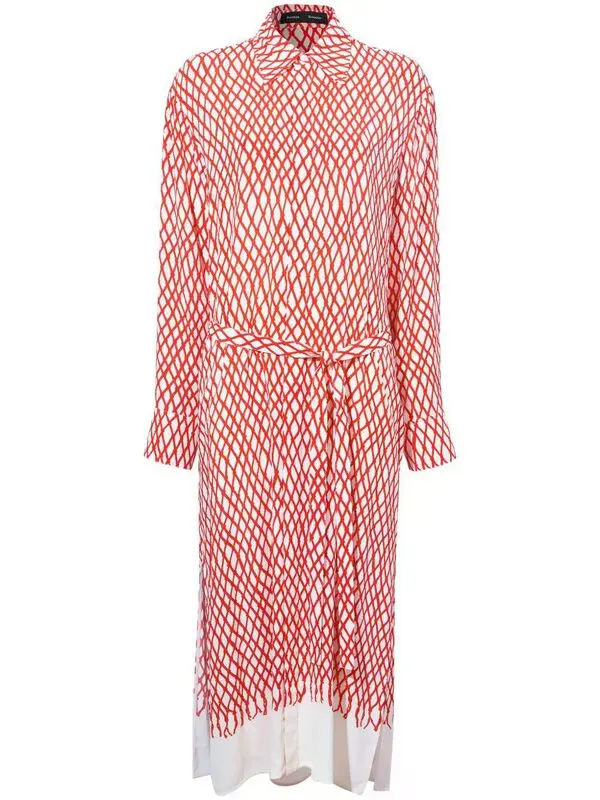 Proenza Schouler Abstract-print Midi Dress