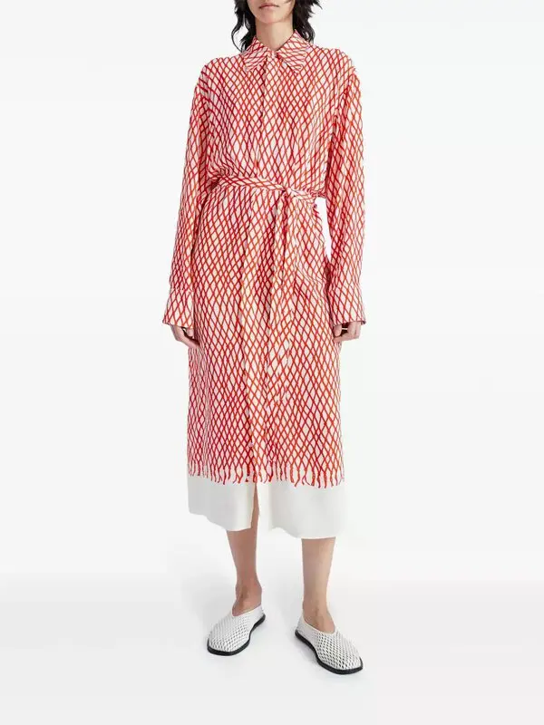 Proenza Schouler Abstract-print Midi Dress