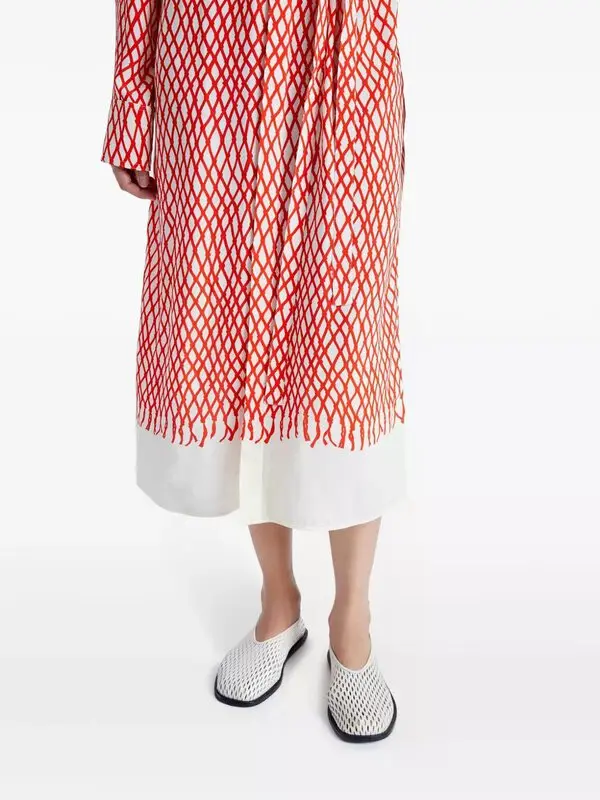 Proenza Schouler Abstract-print Midi Dress