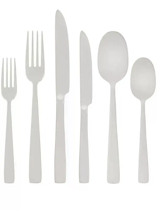 Dolce & Gabbana Blu Mediterraneo Logo-engraved Flatware - Silver