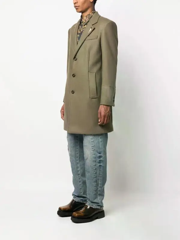 Roberto Cavalli Tiger Tooth Single-breasted Coat