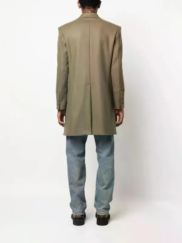 Roberto Cavalli Tiger Tooth Single-breasted Coat