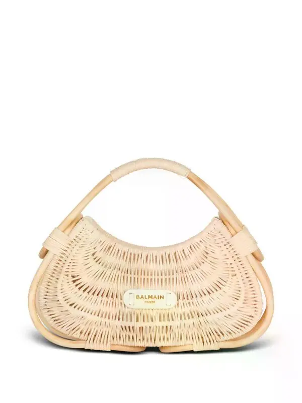 Balmain Jolie Madame Wicker Basket Tote