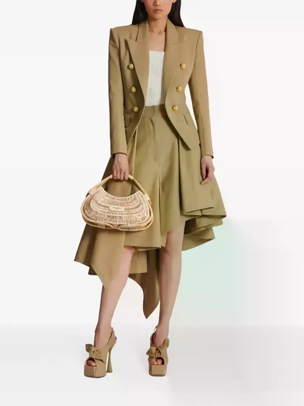 Balmain Jolie Madame Wicker Basket Tote