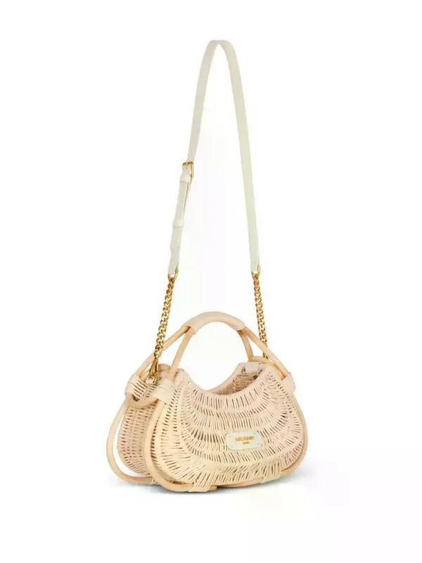 Balmain Jolie Madame Wicker Basket Tote