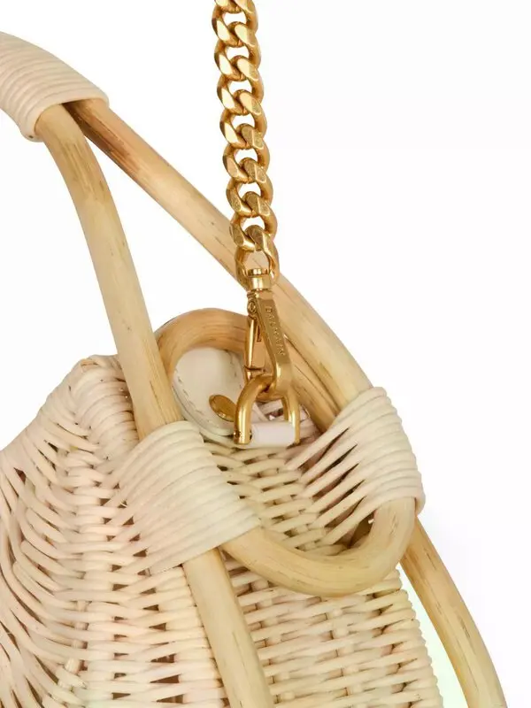 Balmain Jolie Madame Wicker Basket Tote