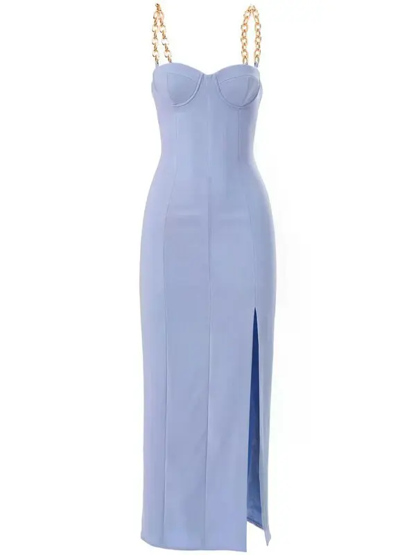 Carolina Herrera Chain-strap Midi Dress