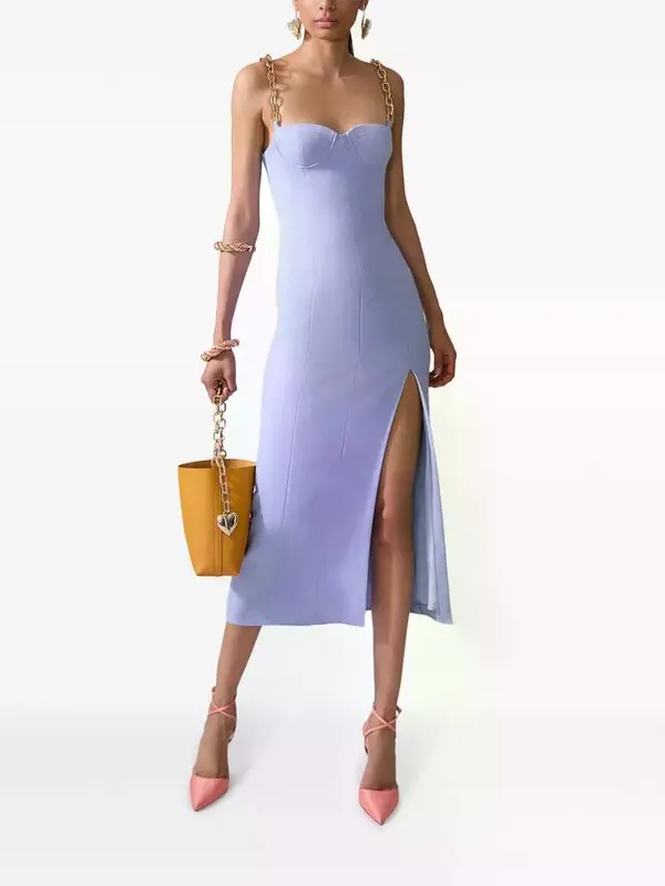 Carolina Herrera Chain-strap Midi Dress
