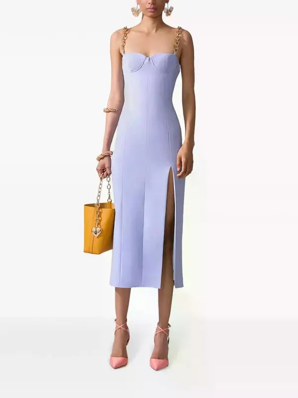 Carolina Herrera Chain-strap Midi Dress