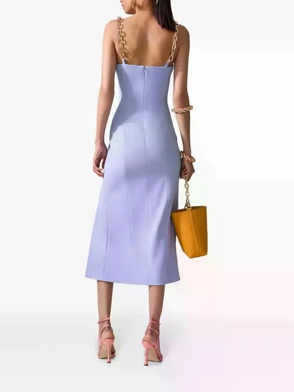 Carolina Herrera Chain-strap Midi Dress