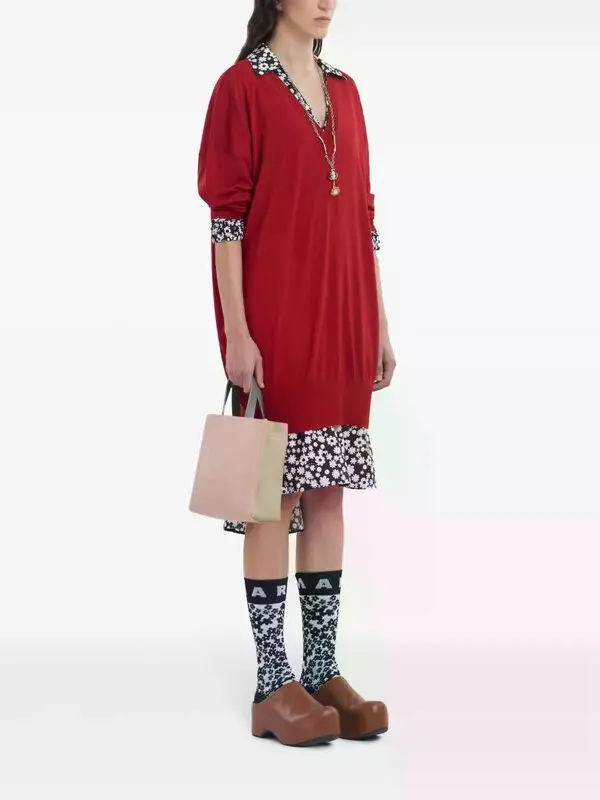 Marni Floral-print Midi Dress