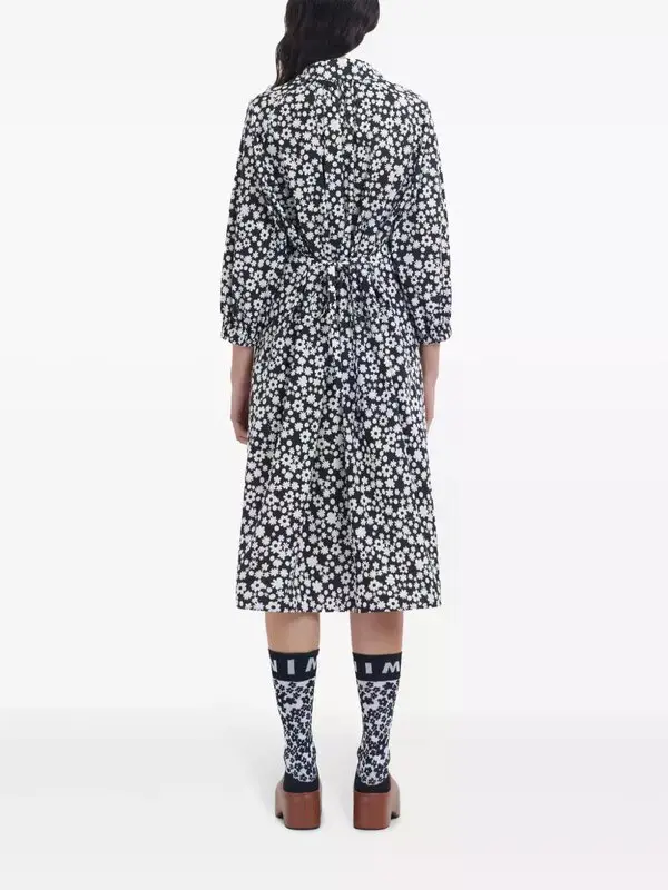 Marni Floral-print Midi Dress