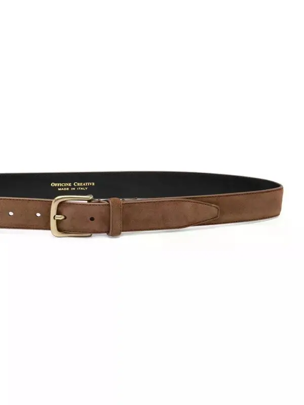 Officine Creative Suede Belt - Brown